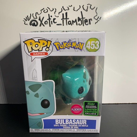 Funko | Other | Funko Pop Pokmon Bulbasaur 453 Flocked 220 Spring ...